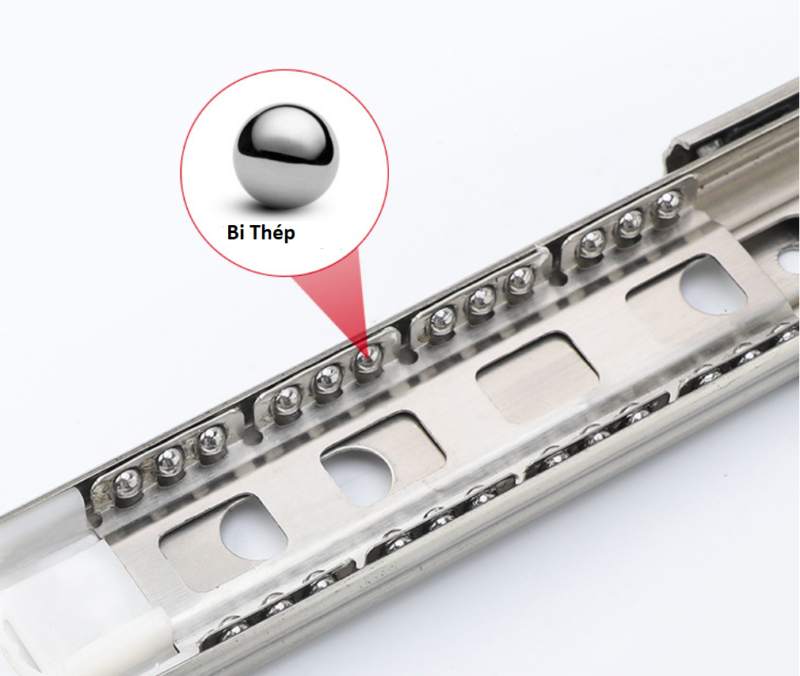 Ray bi 3 tầng inox 201 không giảm chấn MX-NSC4512 | Flexhouse VN