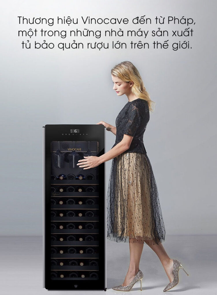 Tủ bảo quản rượu vang 55 chai Vinocave CWC-85A | Flexhouse VN