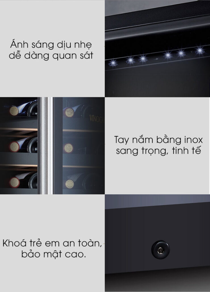 Tủ bảo quản rượu vang 55 chai Vinocave CWC-85A | Flexhouse VN
