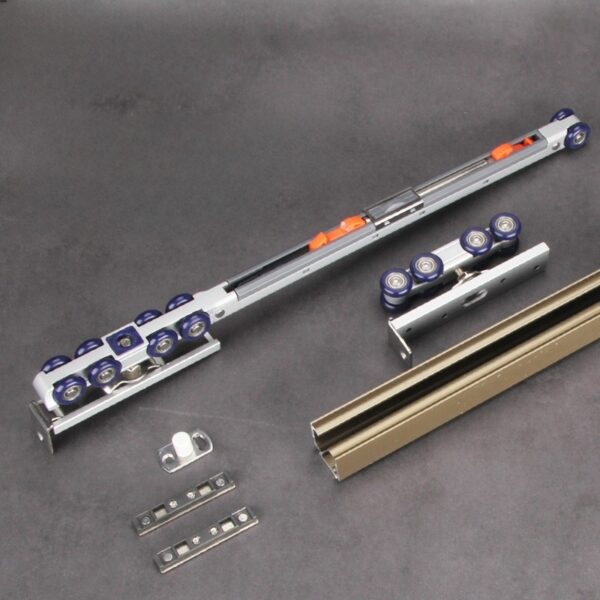 Bộ Bánh xe cửa lùa treo cửa gỗ 8 bánh DFL-P058A | Flexhouse VN