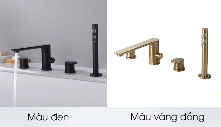 Vòi sen bồn tắm nằm bằng đồng German Durad DL6002-C | Flexhouse VN