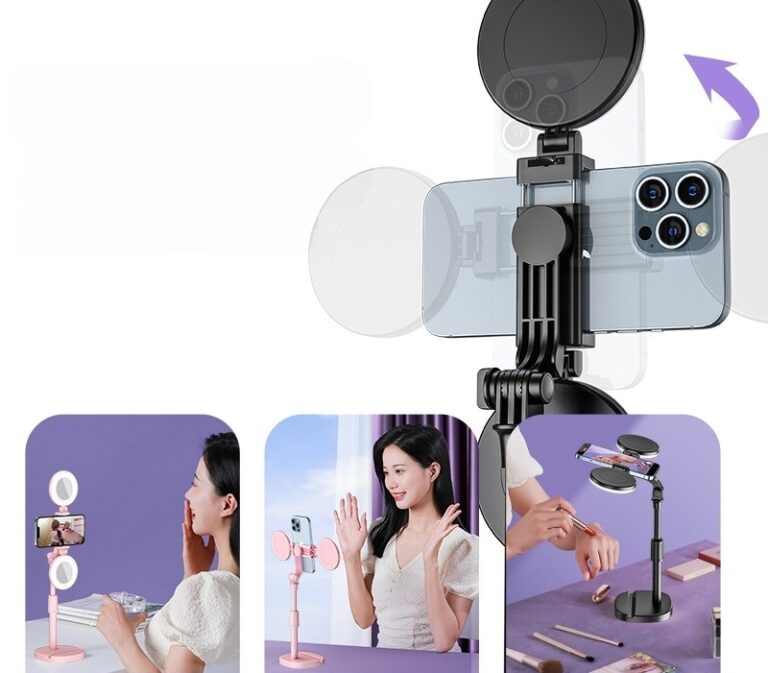 Đèn livestream mini có gương PSO8073 | Flexhouse VN