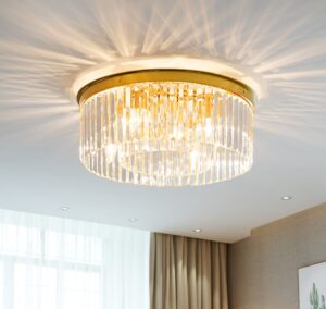 Đèn mâm pha lê phòng khách sang trọng HL806 | Flexhouse VN