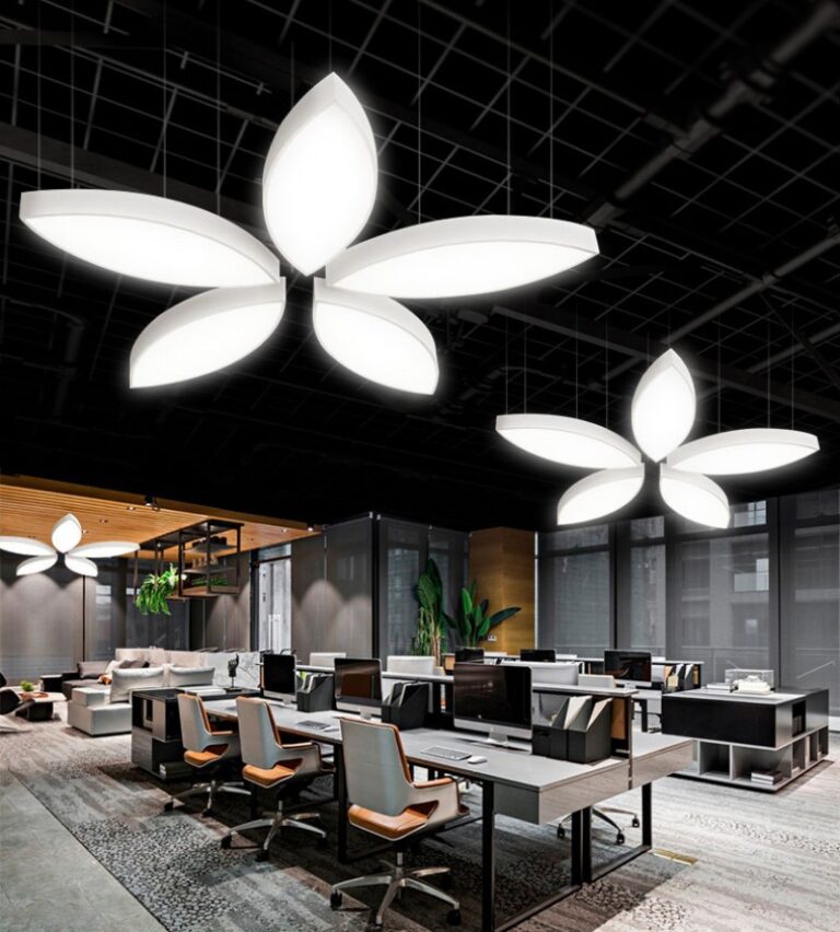 Đèn LED thả trần trang trí công sở hình hoa YZ001 | Flexhouse VN