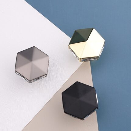 Núm tay nắm tủ hợp kim lục giác đính pha lê AK5072 | Flexhouse VN