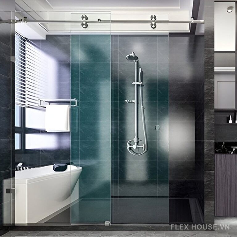 Ray trượt barndoor cho cửa kính bằng inox RT018 | Flexhouse VN